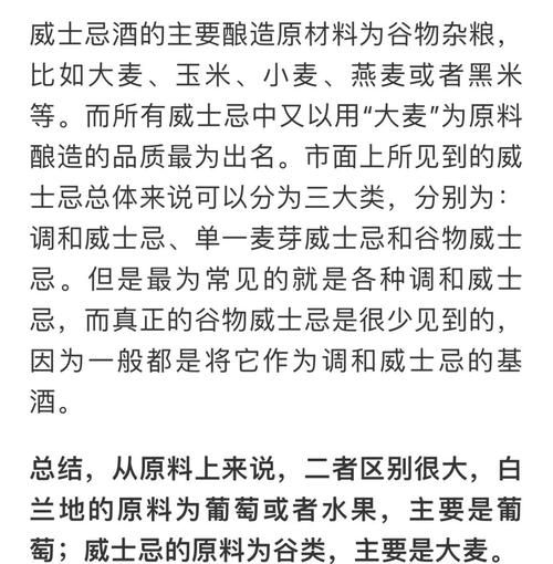威士忌和白兰地有什么区别_口感差异与酿造工艺-第1张图片-山城妙识