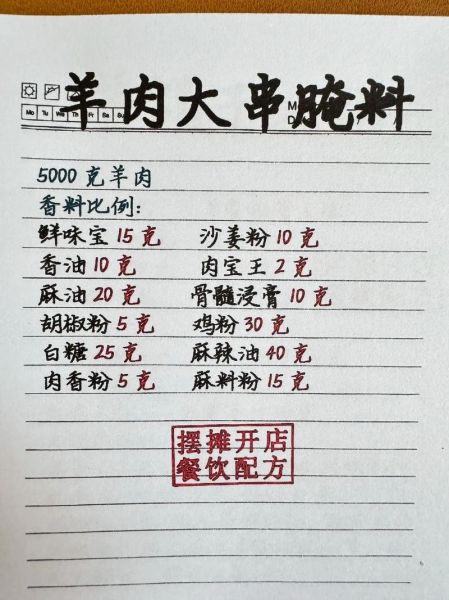 羊肉串怎么腌制才入味_羊肉串调料配方比例-第1张图片-山城妙识