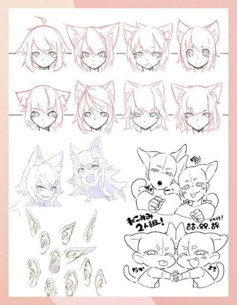 猫耳朵图片_如何画出可爱猫咪耳朵-第1张图片-山城妙识