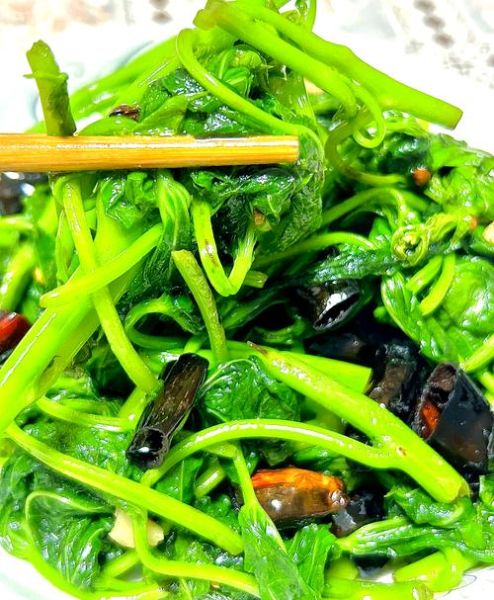 葱油拌地瓜叶怎么做_地瓜叶焯水几分钟才翠绿-第3张图片-山城妙识 葱油拌地瓜叶怎么做_地瓜叶焯水几分钟才翠绿-第3张图片-山城妙识
