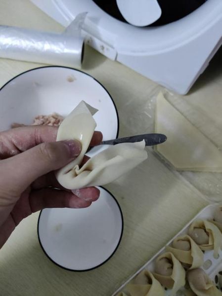 抄手怎么包三角形_三角形抄手包法视频教程-第2张图片-山城妙识