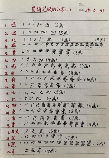 汉字笔画顺序怎么写_常见易错笔顺有哪些-第1张图片-山城妙识