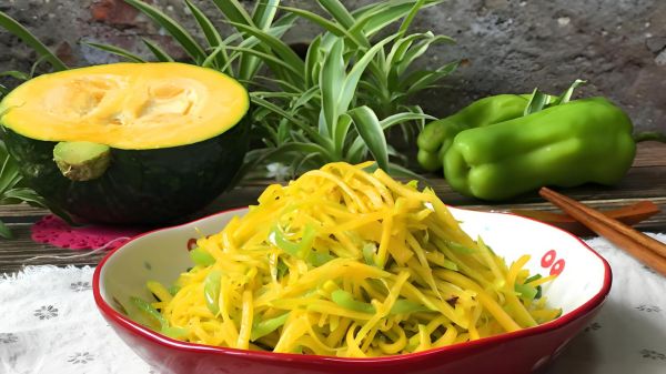 清炒南瓜丝怎么做_清炒南瓜丝的家常做法-第1张图片-山城妙识