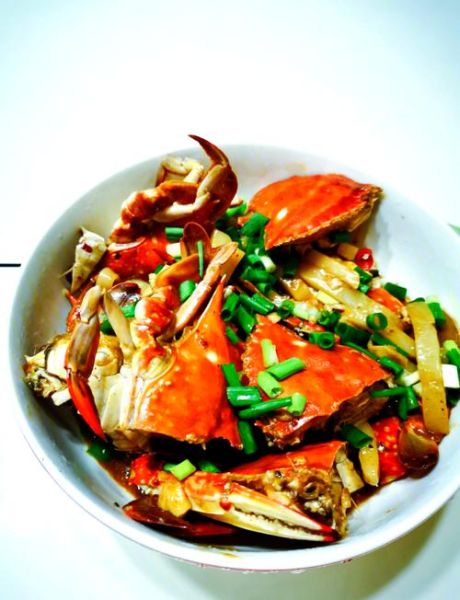 年糕炒梭子蟹怎么做_梭子蟹年糕炒多久才入味-第2张图片-山城妙识