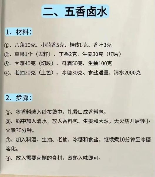 正宗四川卤料配方_家庭版做法步骤-第1张图片-山城妙识