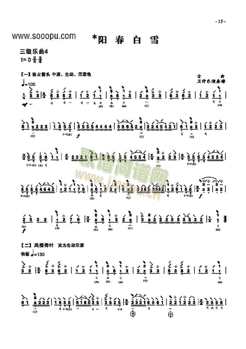 阳春白雪琵琶曲的由来_阳春白雪琵琶曲的演奏技巧-第1张图片-山城妙识 阳春白雪琵琶曲的由来_阳春白雪琵琶曲的演奏技巧-第1张图片-山城妙识