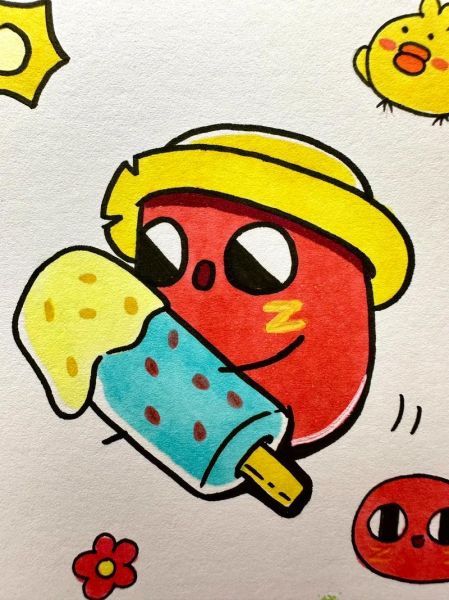 红小豆头像怎么画_红小豆头像教程-第3张图片-山城妙识