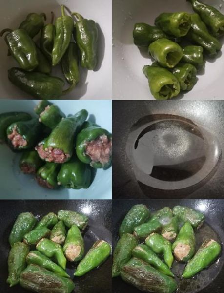 肉馅虎皮辣椒怎么做_虎皮辣椒肉馅不爆锅技巧-第3张图片-山城妙识 肉馅虎皮辣椒怎么做_虎皮辣椒肉馅不爆锅技巧-第3张图片-山城妙识