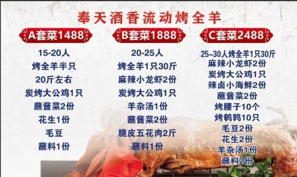烤全羊30斤多少钱一只_烤全羊价格怎么算-第3张图片-山城妙识