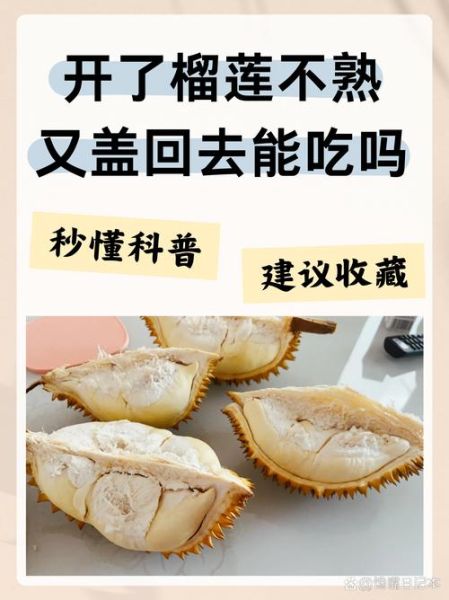 榴莲生的打开了还能熟吗_如何补救-第1张图片-山城妙识