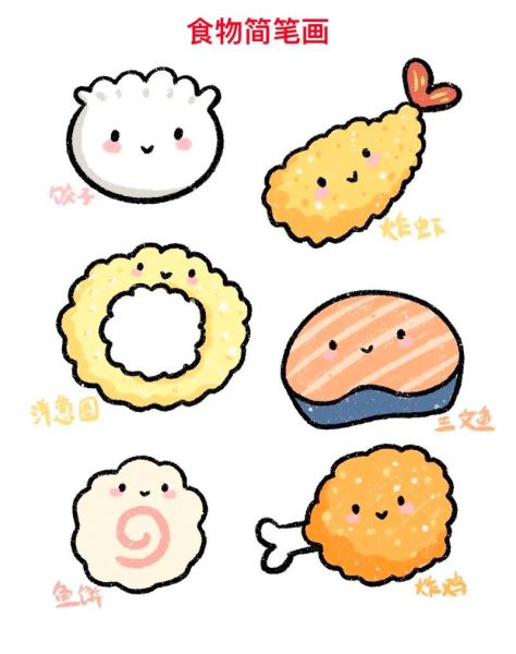 简笔画美食怎么画_100种美食简笔画教程-第3张图片-山城妙识