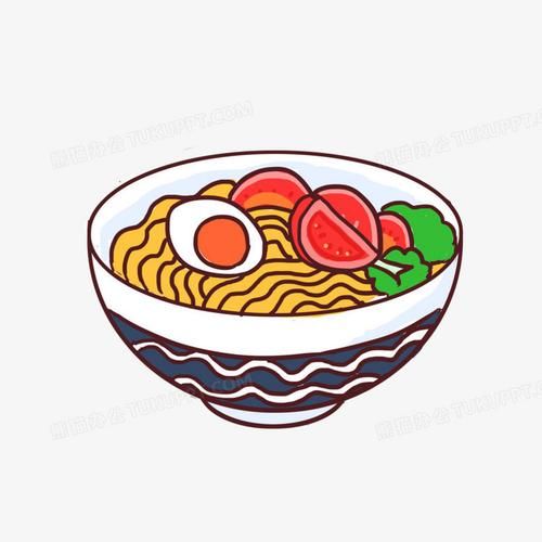 西红柿鸡蛋面简笔画步骤_怎么画才好看-第1张图片-山城妙识