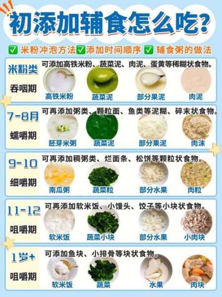 婴儿辅食添加时间表图_几个月开始吃辅食-第3张图片-山城妙识