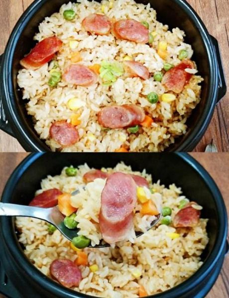 香肠焖饭电饭锅怎么做_香肠焖饭不糊锅技巧-第1张图片-山城妙识 香肠焖饭电饭锅怎么做_香肠焖饭不糊锅技巧-第1张图片-山城妙识