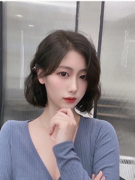 蛋卷头短发韩_适合什么脸型-第2张图片-山城妙识