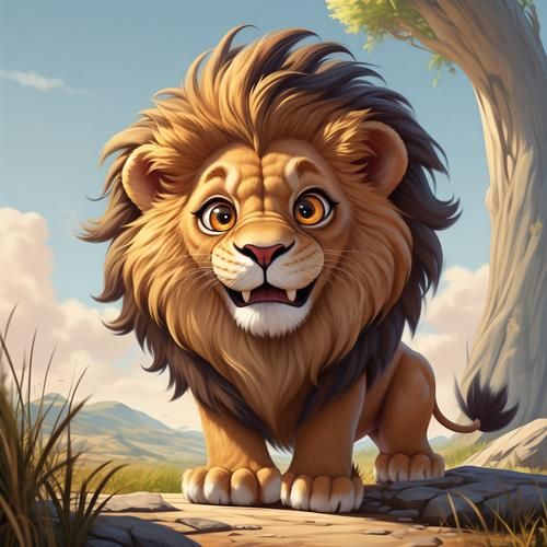 卡通狮子头像怎么画_卡通狮子头像设计技巧-第3张图片-山城妙识