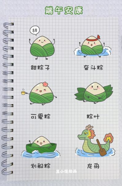 怎么画粽子一步一步教视频_粽子简笔画教程-第1张图片-山城妙识