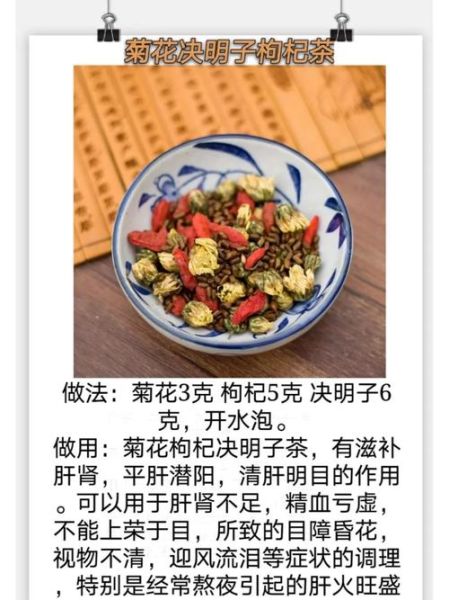 决明子菊花枸杞泡水喝的功效_能长期喝吗-第1张图片-山城妙识