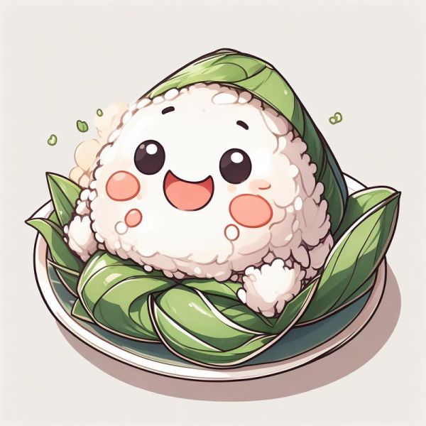 呆萌粽子卡通怎么画_粽子卡通图片可爱素材-第2张图片-山城妙识