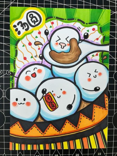 元宵简笔画怎么画_可爱汤圆画法教程-第1张图片-山城妙识 元宵简笔画怎么画_可爱汤圆画法教程-第1张图片-山城妙识