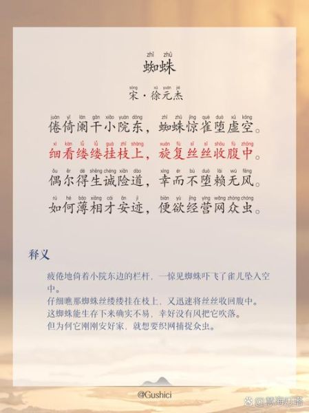 蜘蛛的拼音怎么拼写_蜘蛛拼音几声调-第1张图片-山城妙识