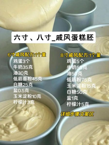 8寸蛋糕胚怎么做_8寸戚风蛋糕胚配方比例-第3张图片-山城妙识