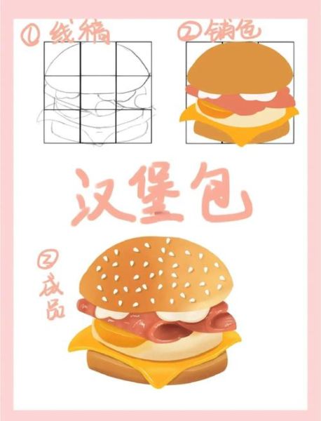 卡通汉堡包简笔画怎么画_卡通汉堡包简笔画步骤-第2张图片-山城妙识 卡通汉堡包简笔画怎么画_卡通汉堡包简笔画步骤-第2张图片-山城妙识