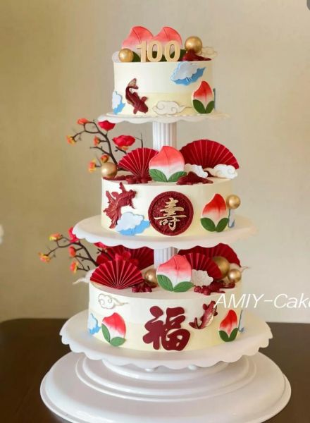 三层寿桃蛋糕多少钱_寿桃蛋糕适合多大年纪-第3张图片-山城妙识