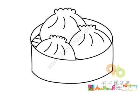 小笼包简笔画怎么画_小笼包图片简笔画教程-第1张图片-山城妙识 小笼包简笔画怎么画_小笼包图片简笔画教程-第1张图片-山城妙识