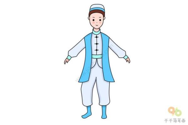 回族服饰简笔画怎么画_回族服饰简笔画步骤-第1张图片-山城妙识 回族服饰简笔画怎么画_回族服饰简笔画步骤-第1张图片-山城妙识