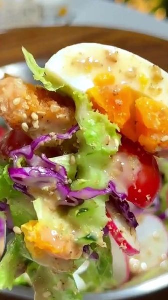 蔬菜沙拉怎么做才好吃_蔬菜沙拉图片大全大图-第3张图片-山城妙识