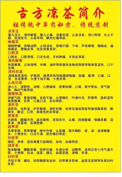二十四味凉茶配方_功效与禁忌-第3张图片-山城妙识 二十四味凉茶配方_功效与禁忌-第3张图片-山城妙识
