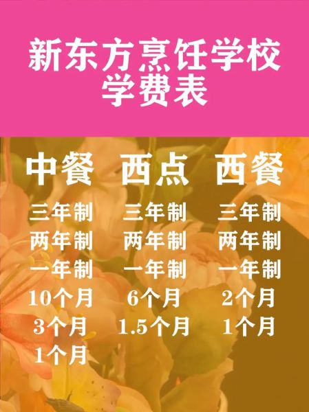 石家庄新东方烹饪学校学费多少钱_毕业后能拿多少工资-第3张图片-山城妙识 石家庄新东方烹饪学校学费多少钱_毕业后能拿多少工资-第3张图片-山城妙识