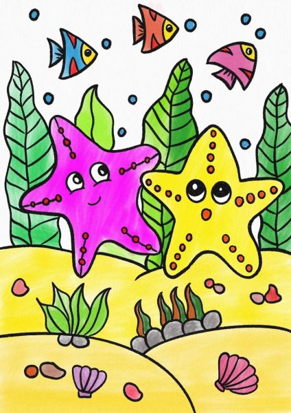 海星简笔画怎么画_海星简笔画步骤-第3张图片-山城妙识