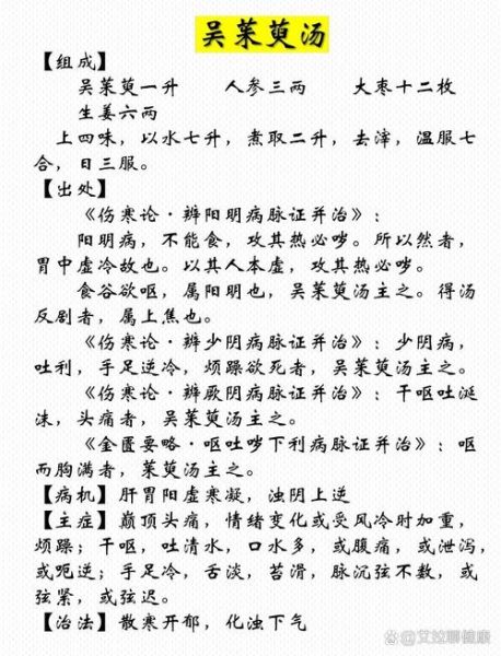 吴茱萸汤的功效与作用_吴茱萸汤适合什么人喝-第1张图片-山城妙识