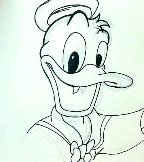 唐老鸭简笔画怎么画_唐老鸭简笔画步骤-第3张图片-山城妙识 唐老鸭简笔画怎么画_唐老鸭简笔画步骤-第3张图片-山城妙识