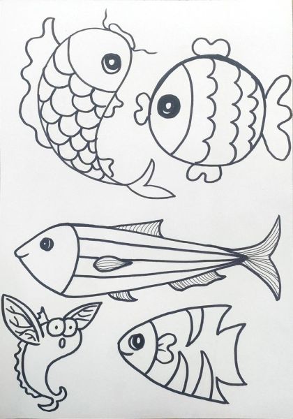 鱼简笔画怎么画_鱼图片简笔画大全-第1张图片-山城妙识 鱼简笔画怎么画_鱼图片简笔画大全-第1张图片-山城妙识